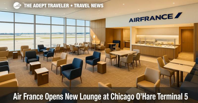 Air France opens new lounge at Chicago O'Hare Terminal 5