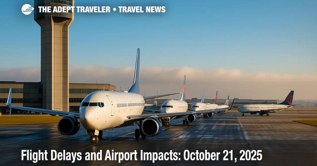 Flight delays and airport impacts: October 21, 2025