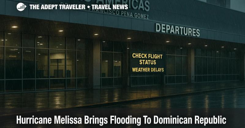 Hurricane Melissa Brings Flooding To Dominican Republic