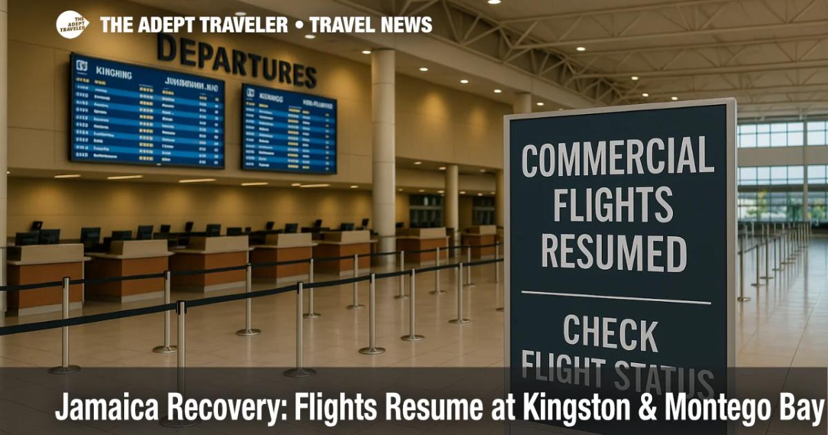 Jamaica Recovery: Flights Resume at Kingston and Montego Bay
