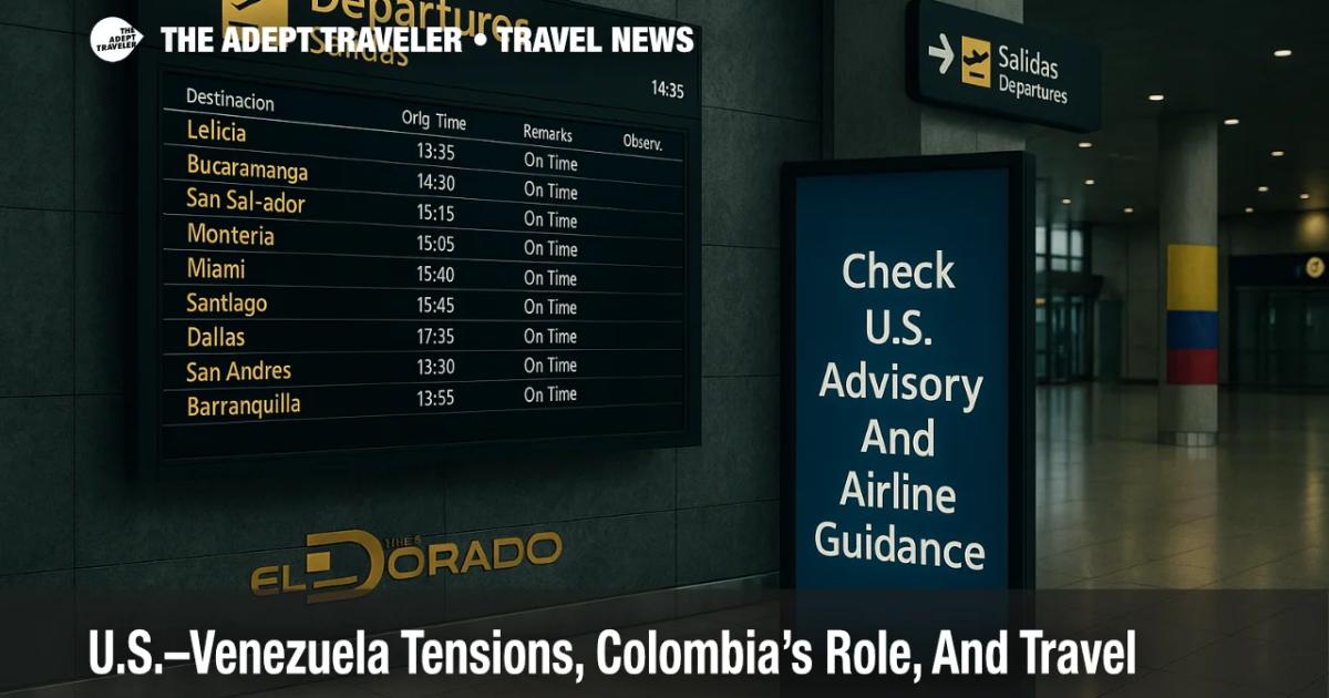 U.S.-Venezuela Tensions, Colombia's Role, And Travel