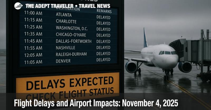 Flight Delays and Airport Impacts: November 4, 2025