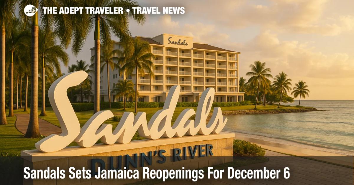 Sandals Sets Jamaica Reopenings For December 6