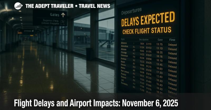 Flight Delays and Airport Impacts: November 6, 2025