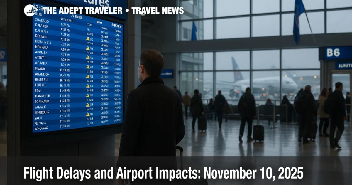 Flight Delays and Airport Impacts: November 10, 2025