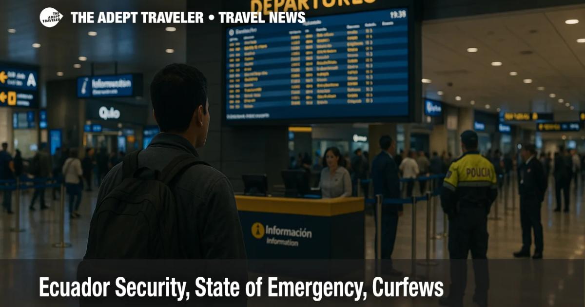 Ecuador Security, State of Emergency, Curfews