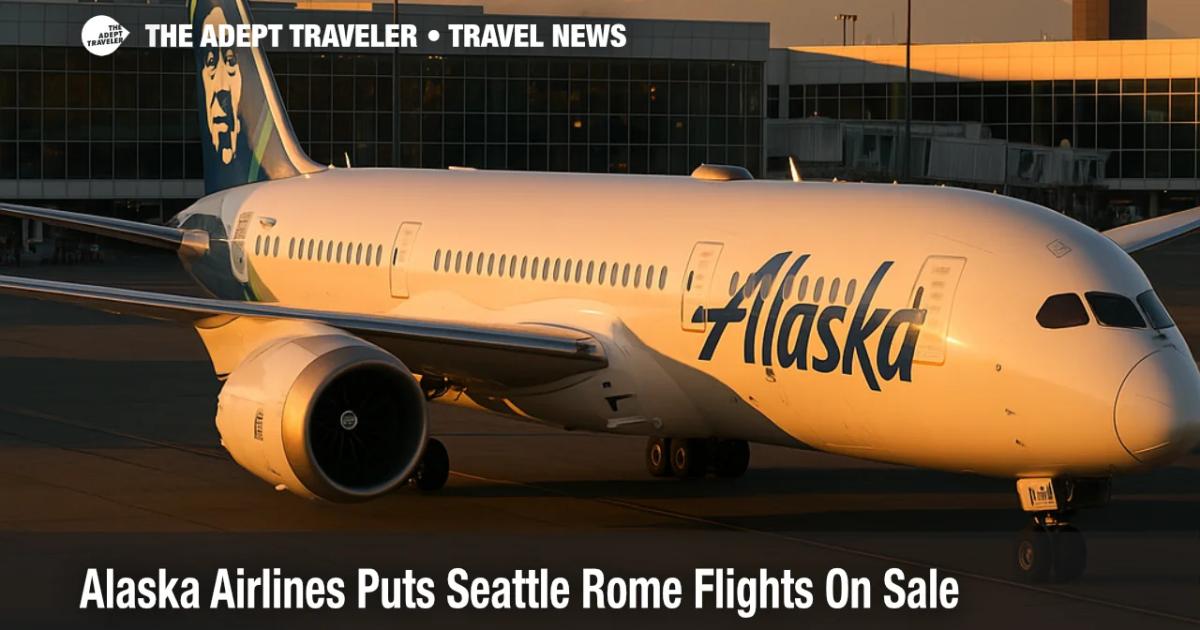 Alaska Airlines Puts Seattle Rome Flights On Sale