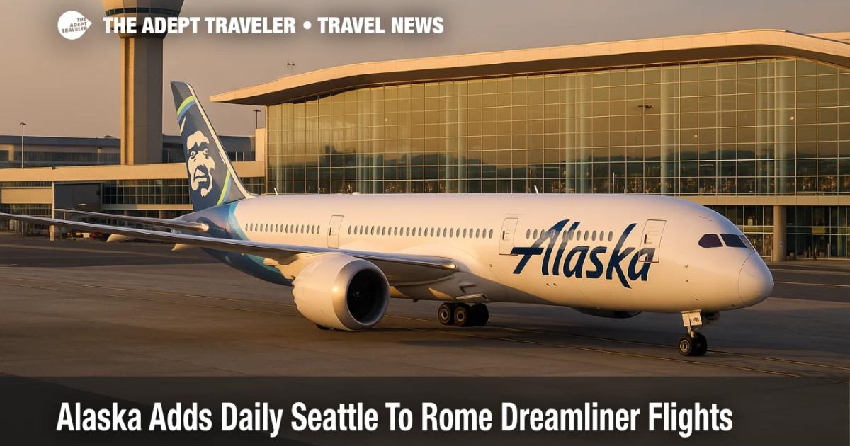 Alaska Adds Daily Seattle To Rome Dreamliner Flights