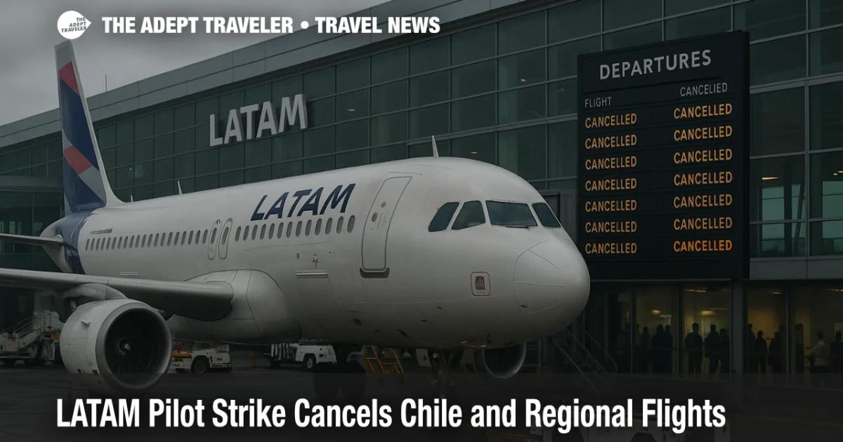 LATAM Pilot Strike Cancels Chile and Regional Flights