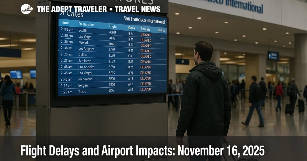Flight Delays and Airport Impacts: November 16, 2025