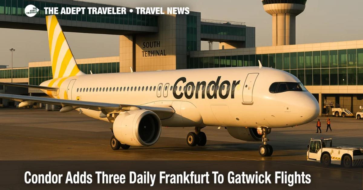 Condor Adds Three Daily Frankfurt To Gatwick Flights