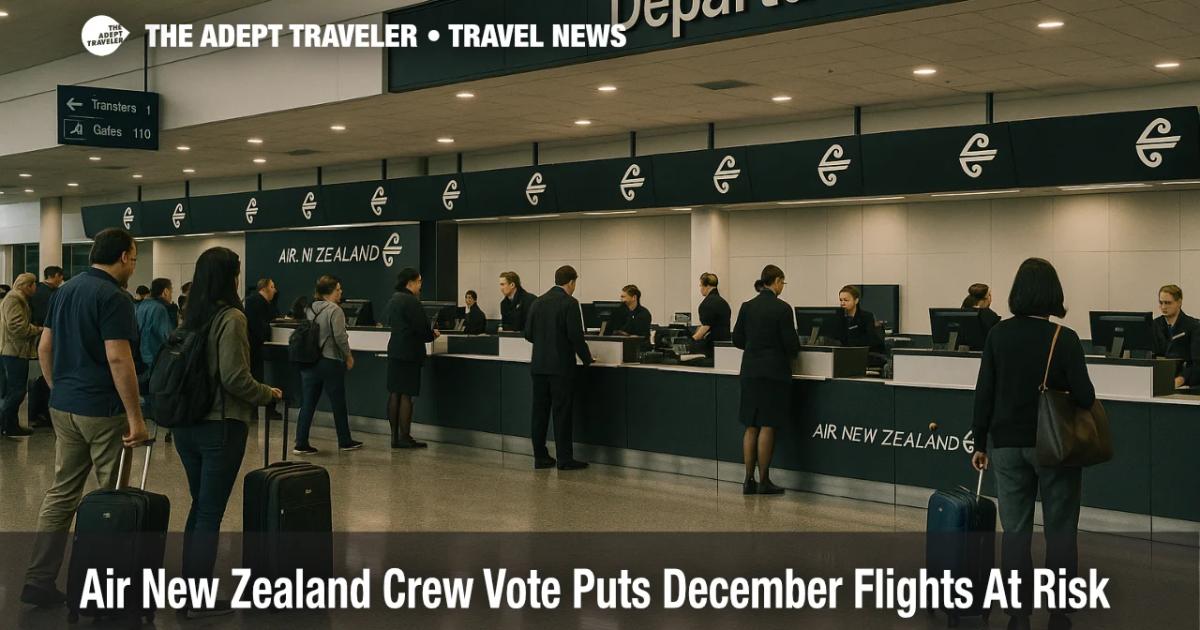 Air New Zealand Crew Vote Puts December Flights At Risk