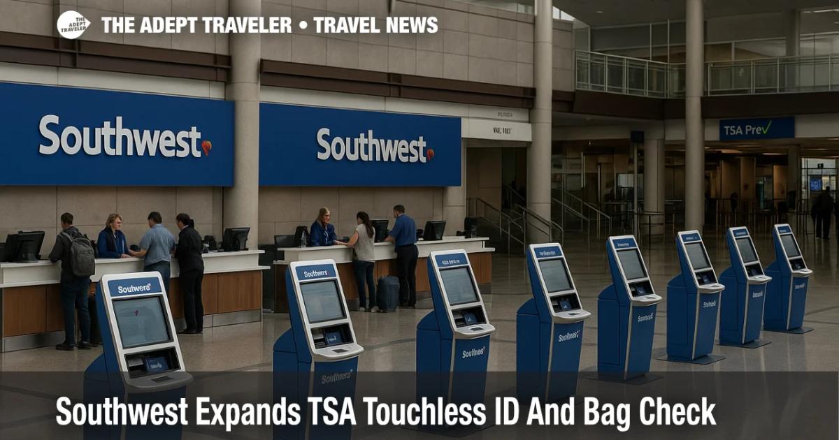Southwest Expands TSA Touchless ID And Bag Check