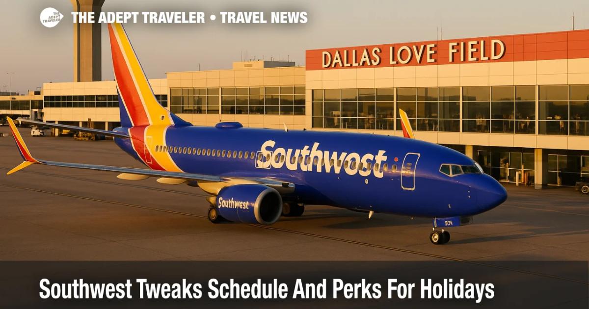 Southwest Tweaks Schedule And Perks For Holidays