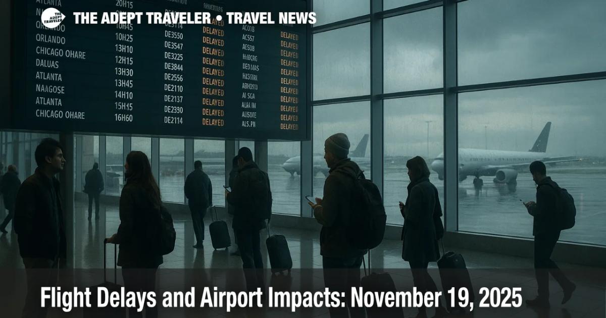 Flight Delays and Airport Impacts: November 19, 2025