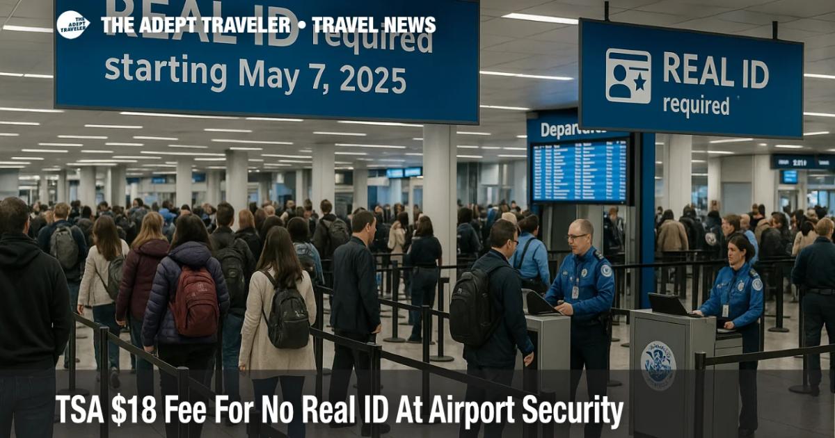 TSA $18 Fee For No Real ID At Airport Security