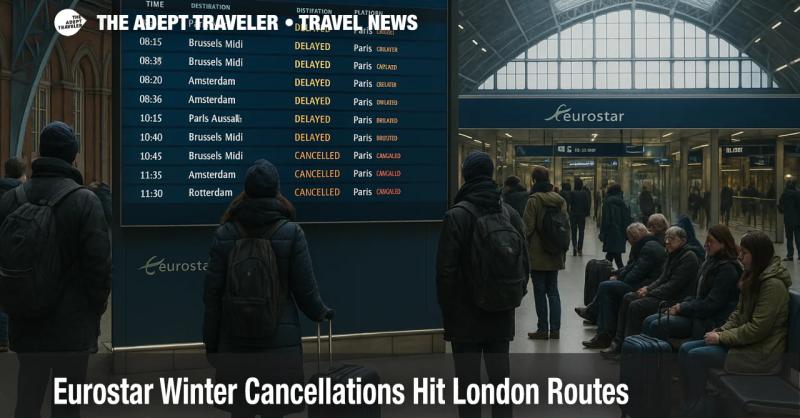 Eurostar Winter Cancellations Hit London Routes