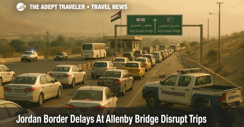 Jordan Border Delays At Allenby Bridge Disrupt Trips