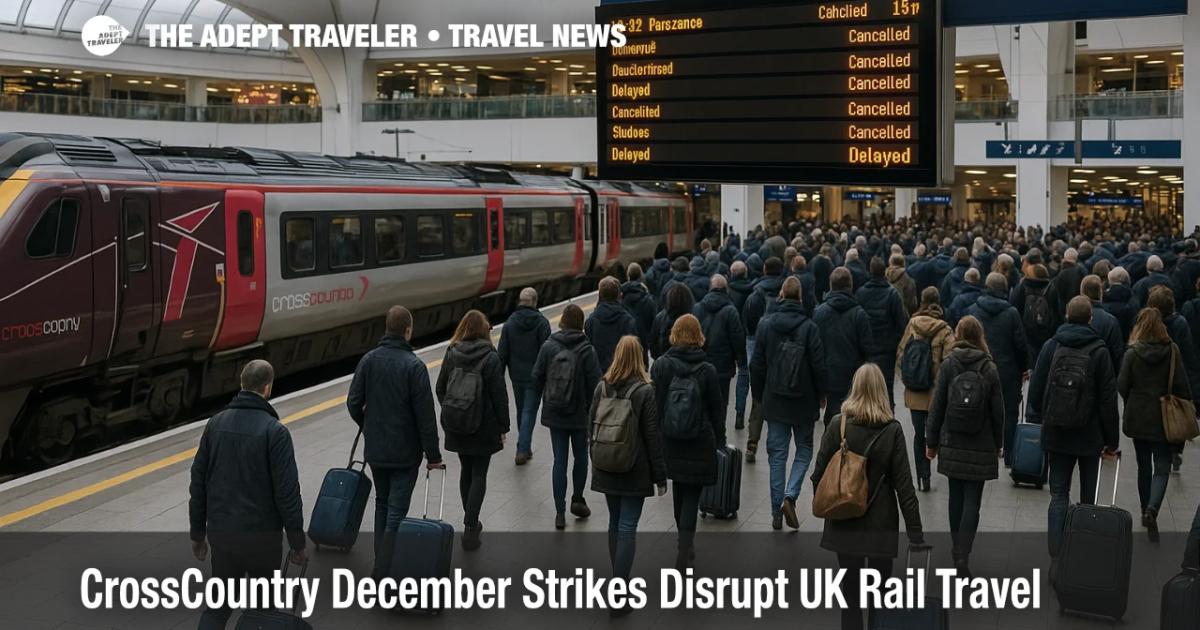 CrossCountry December Strikes Disrupt UK Rail Travel