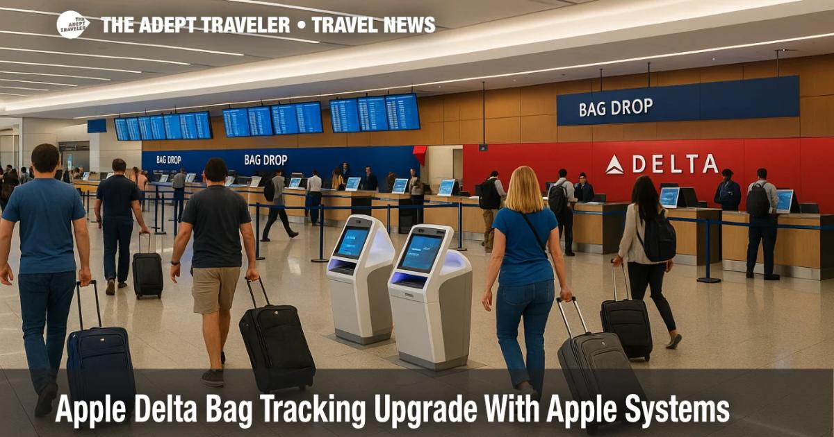 Apple Delta Bag Tracking Upgrade With Apple Systems