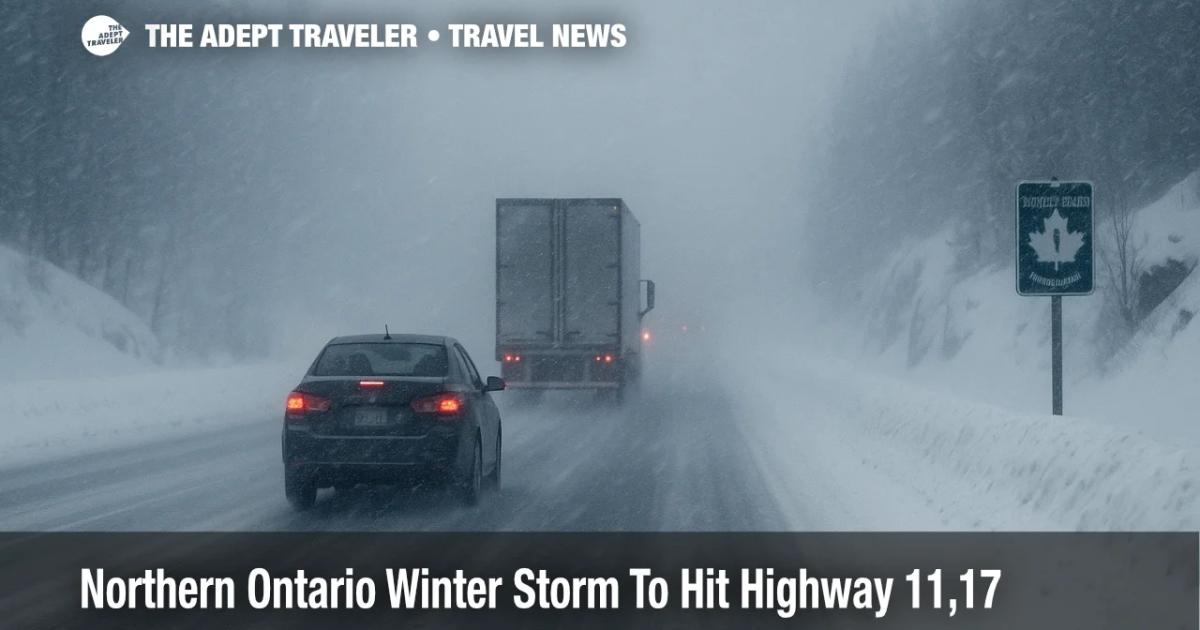 Northern Ontario Winter Storm To Hit Highway 11/17
