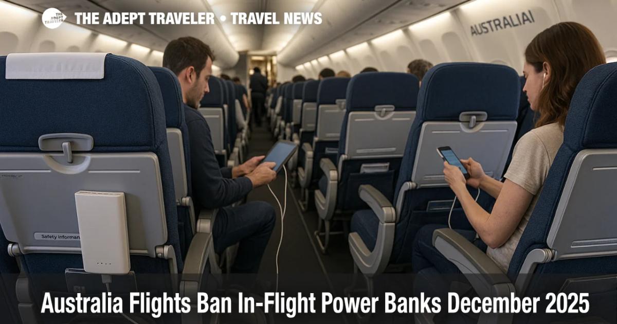 Australia Flights Ban In Flight Power Banks December 2025