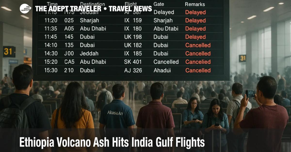 Ethiopia Volcano Ash Hits India Gulf Flights
