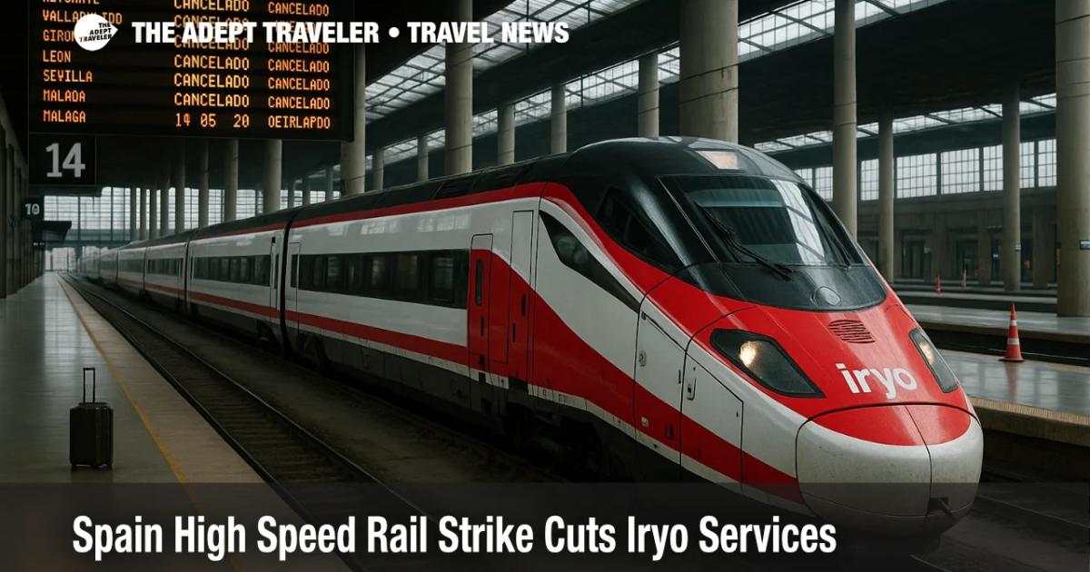 Spain High Speed Rail Strike Cuts Iryo Services