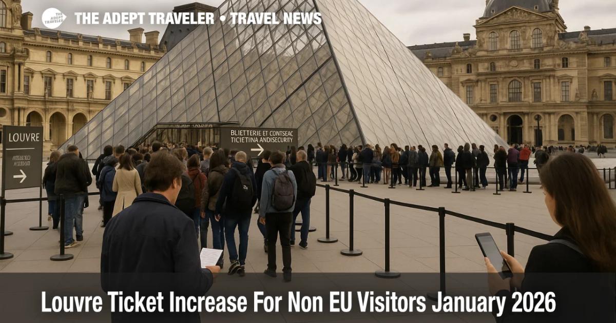 Louvre Ticket Increase For Non EU Visitors January 2026