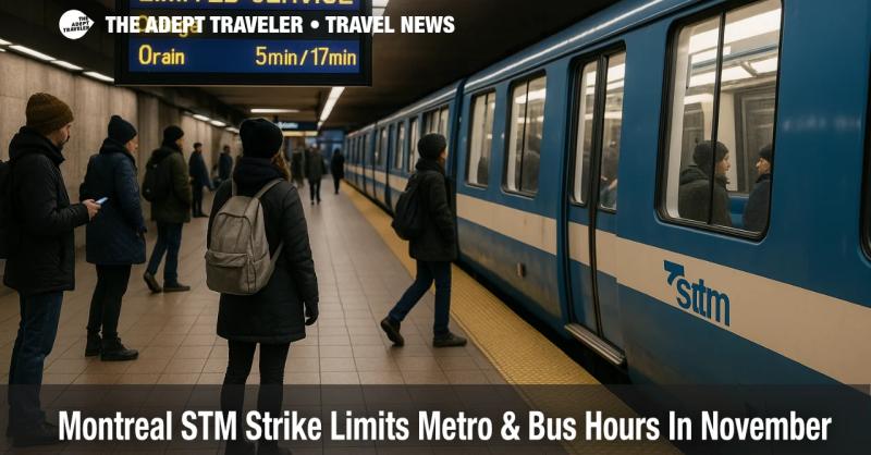 Montreal STM Strike Limits Metro And Bus Hours In November