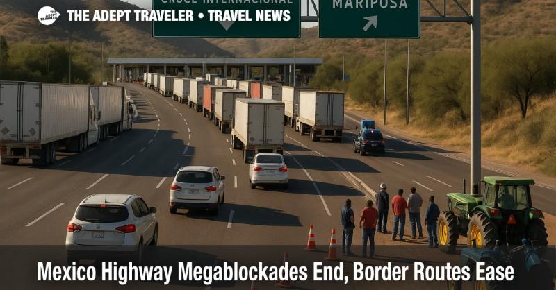 Mexico Highway Megablockades End, Border Routes Ease