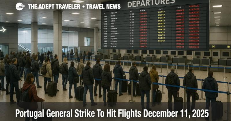 Portugal General Strike To Hit Flights December 11, 2025