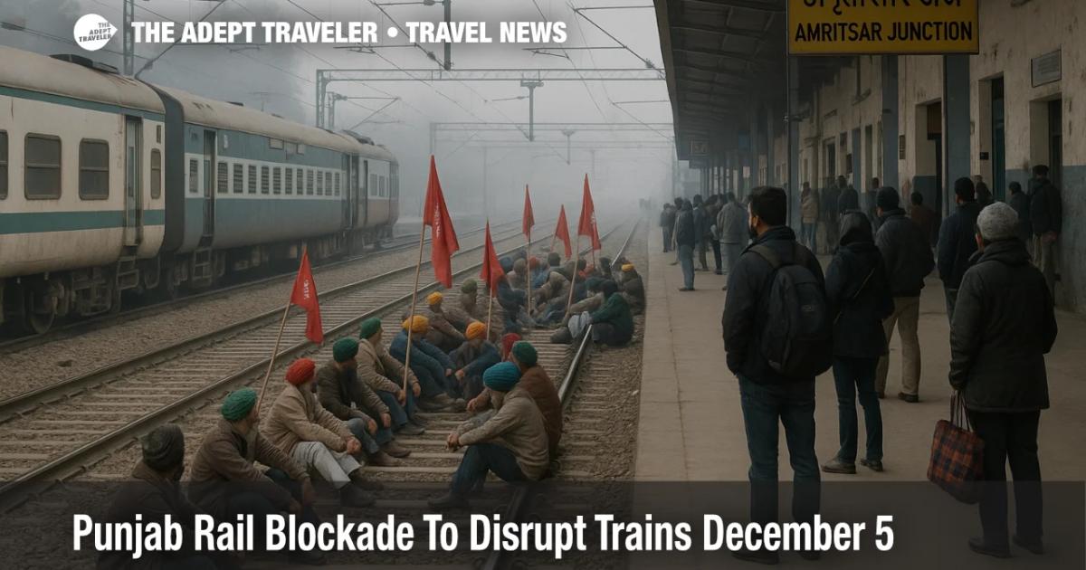 Punjab Rail Blockade To Disrupt Trains December 5