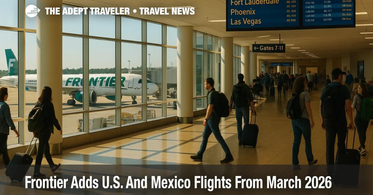 Frontier Adds U.S. And Mexico Flights From March 2026