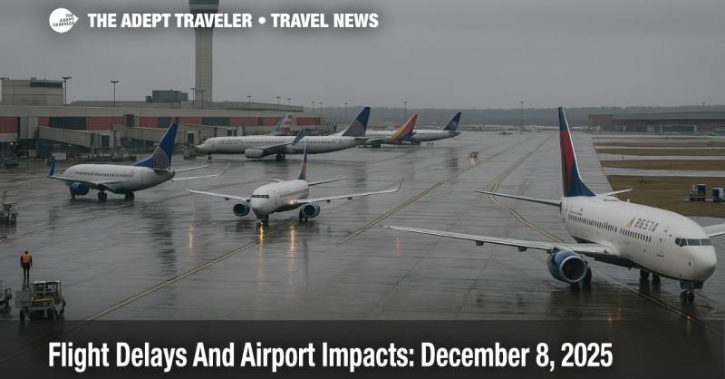 Flight Delays And Airport Impacts: December 8, 2025