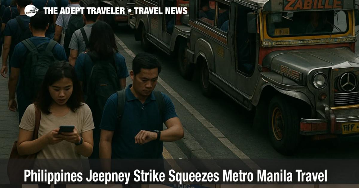 Philippines Jeepney Strike Squeezes Metro Manila Travel