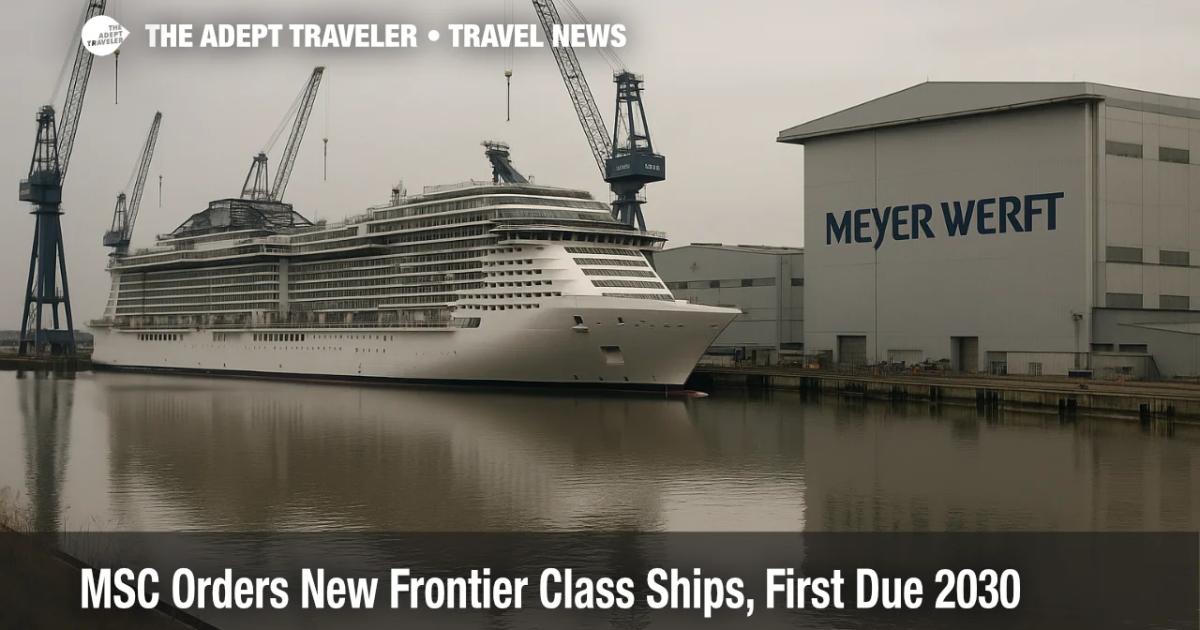 MSC Orders New Frontier Class Ships, First Due 2030