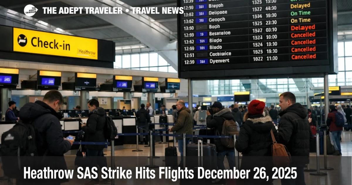 Heathrow SAS Strike Hits Flights December 26, 2025
