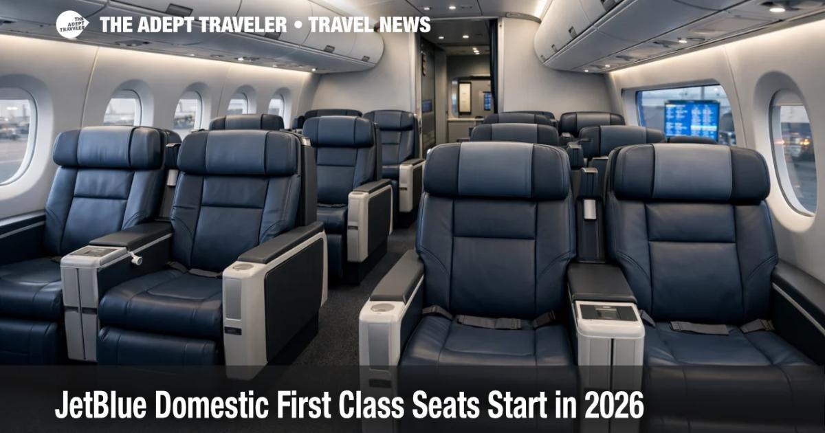 JetBlue Domestic First Class Seats Start in 2026