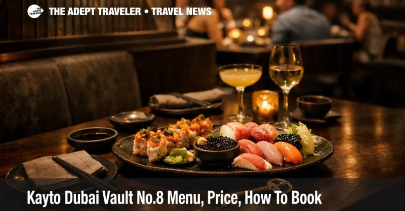 Kayto Dubai Vault No.8 Menu, Price, How To Book