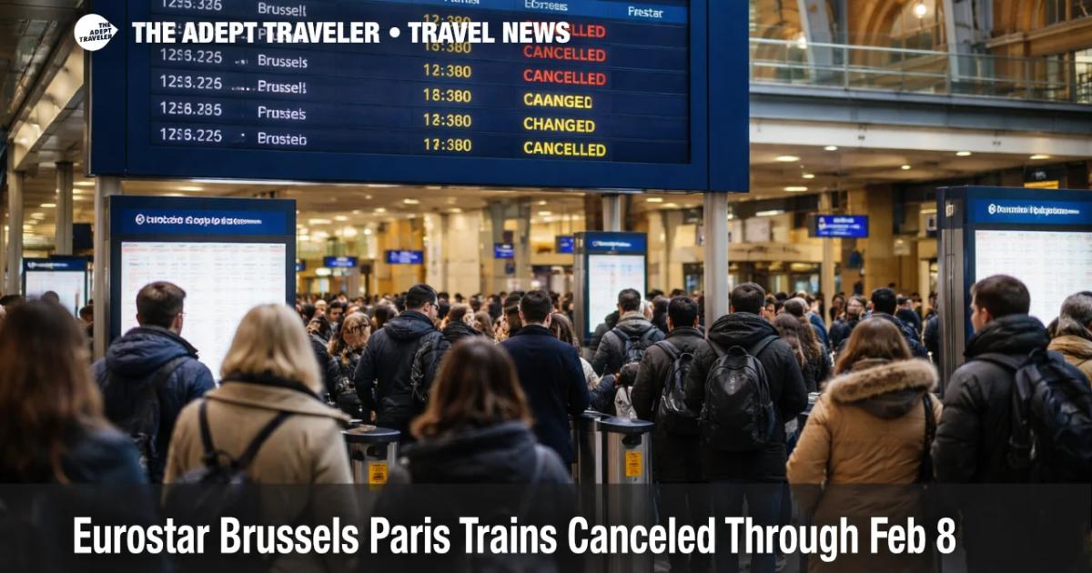 Eurostar Brussels Paris Trains Canceled Through Feb 8
