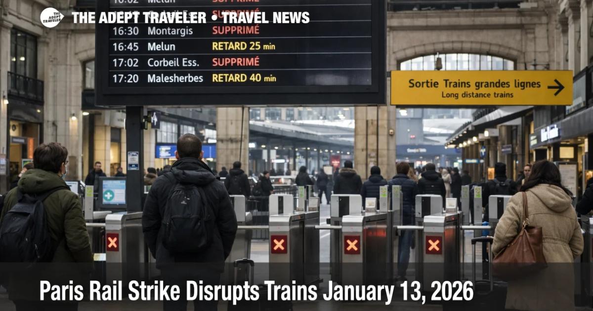 Paris Rail Strike Disrupts Trains January 13, 2026