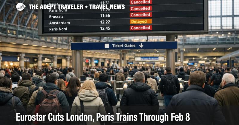 Eurostar Cuts London, Paris Trains Through Feb 8