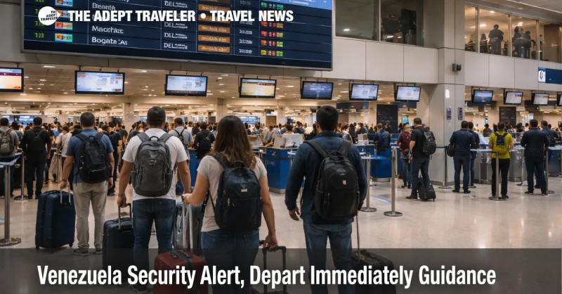 Venezuela Security Alert, Depart Immediately Guidance