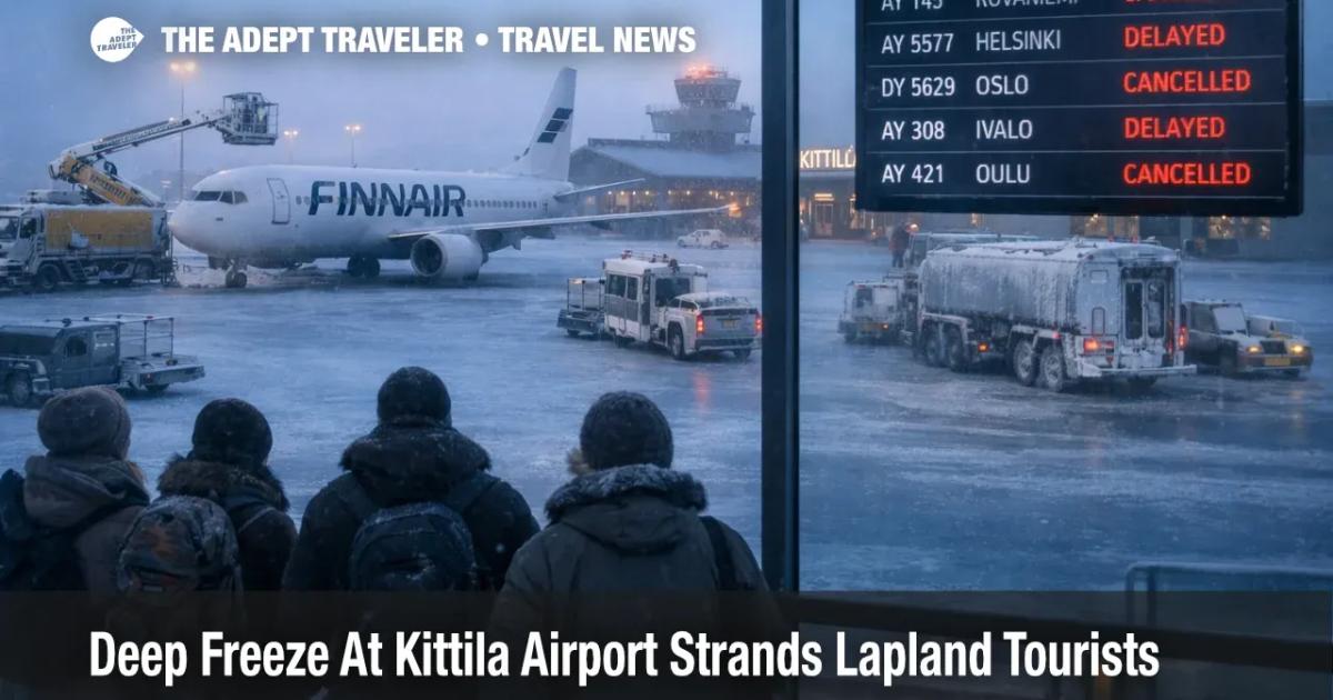 Deep Freeze At Kittila Airport Strands Lapland Tourists