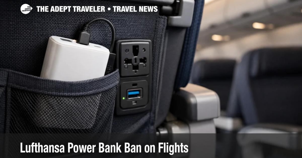 Lufthansa Power Bank Ban on Flights Starts Jan 15