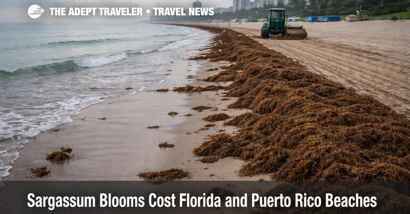 Sargassum Blooms Cost Florida and Puerto Rico Beaches
