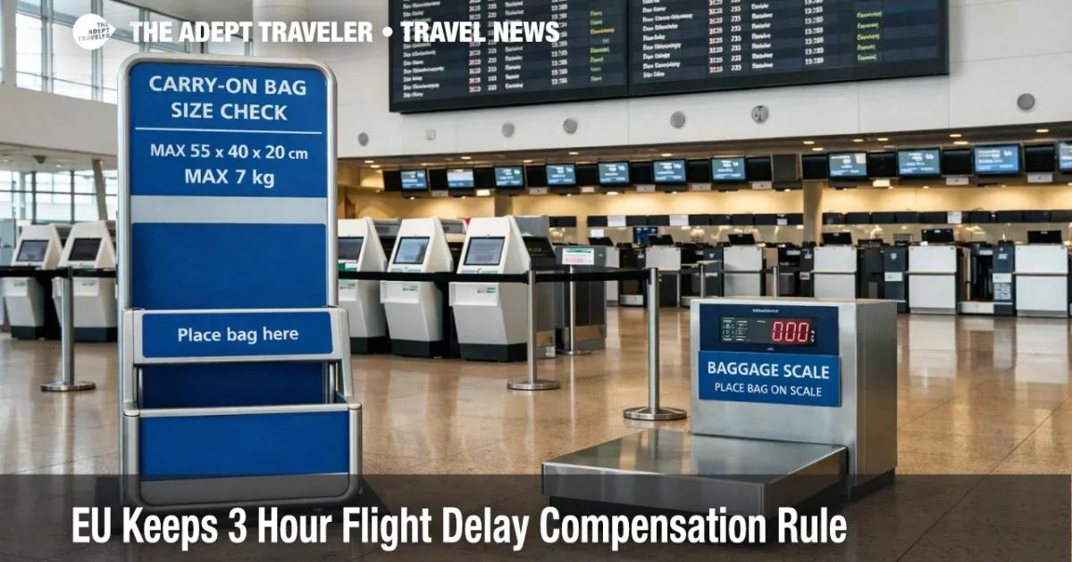 EU Keeps 3 Hour Flight Delay Compensation Rule