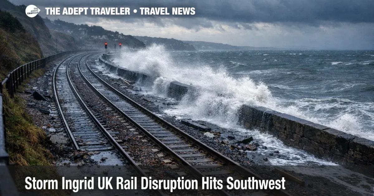 Storm Ingrid UK Rail Disruption Hits Southwest